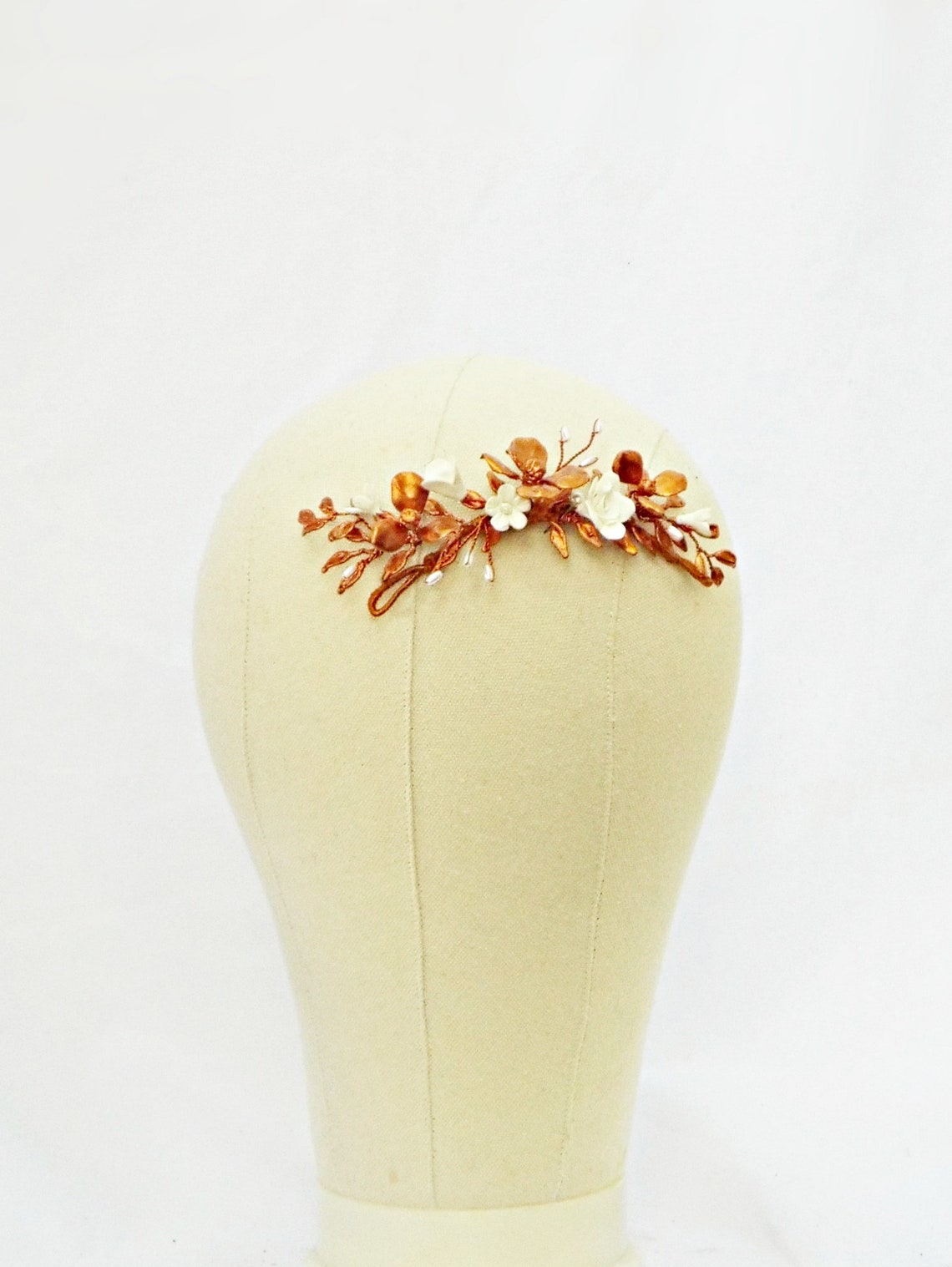 Copper Hair Vine Accessory Copper Bridal Hairpiece Boho - Etsy