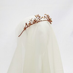Bronze Bridal Tiara Bohemian Bridal Crown Bronze Tiara - Etsy