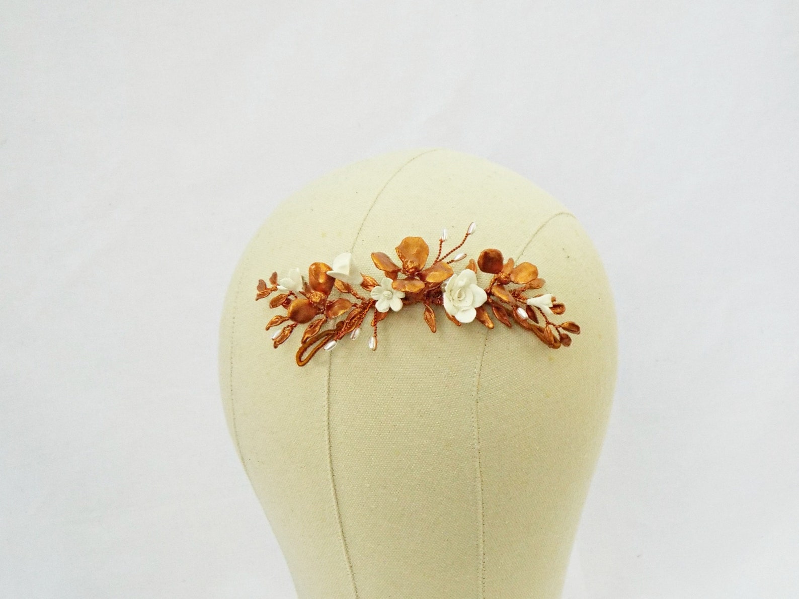 Copper Hair Vine Accessory Copper Bridal Hairpiece Boho - Etsy