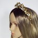 Golden Headdress Gold Bridal Crown Wedding Headpiece - Etsy