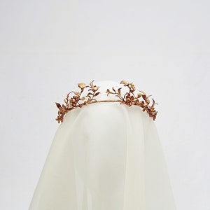 Bronze Bridal Tiara Bohemian Bridal Crown Bronze Tiara - Etsy