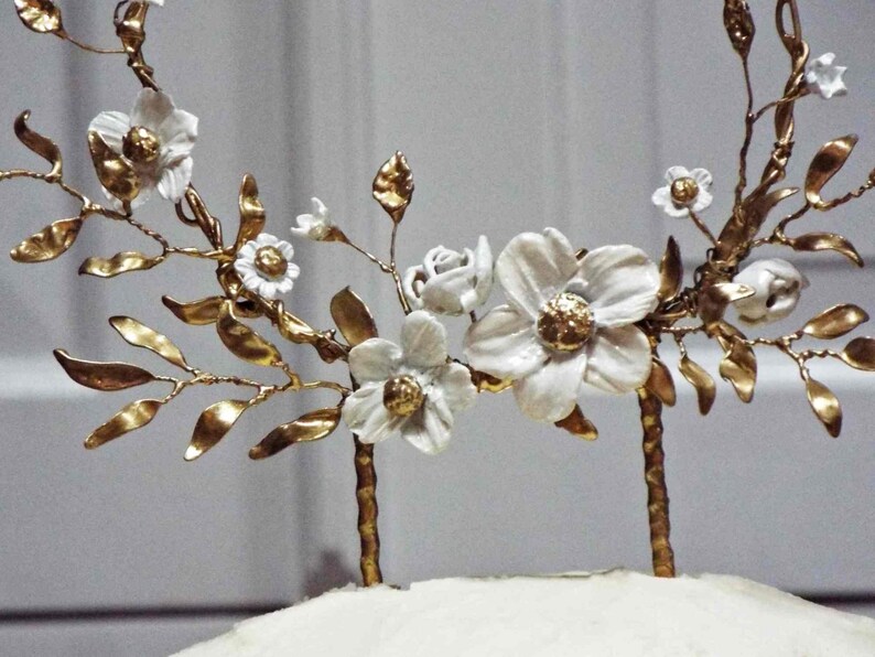 Gold Cake Topper Hoop Wire Cake Topper Gold Cake - Etsy