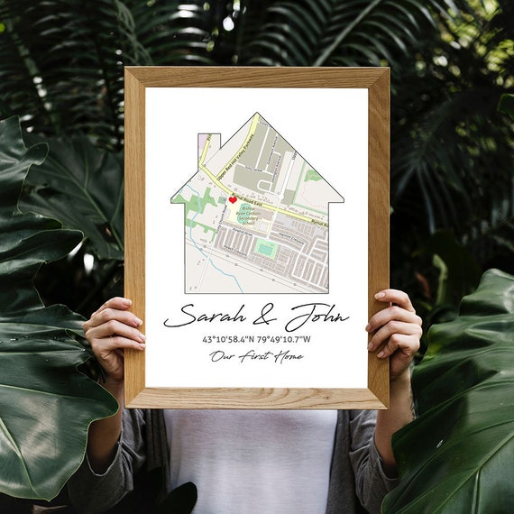 Our First Home Map DIGITAL FILE ONLY Gift for Couple - Etsy Canada