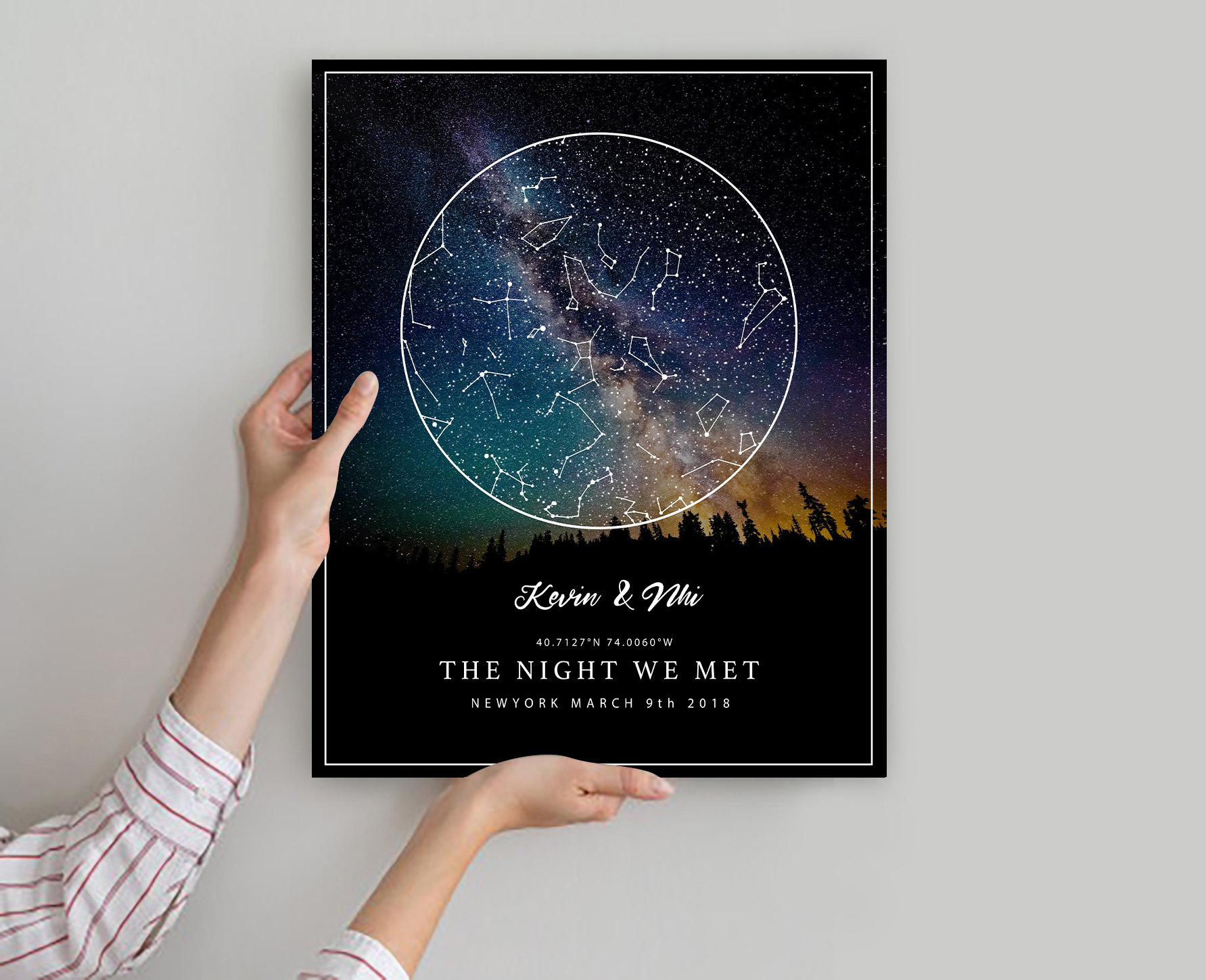 Custom Star Map, DIGITAL FILE ONLY, the Night We Met Star Map ...