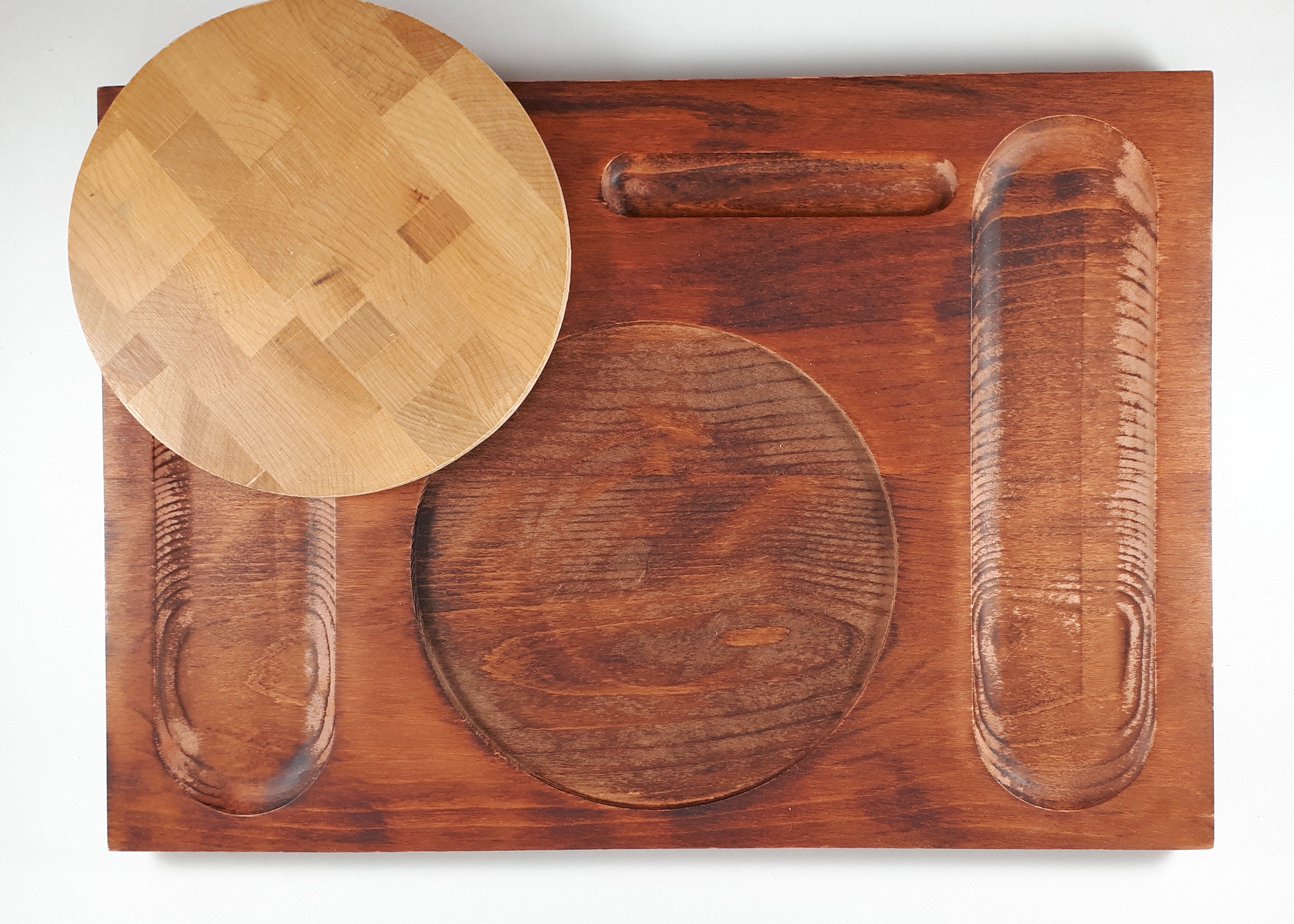 Baribocraft Charcuterie Board With Inset Retro Vintage - Etsy