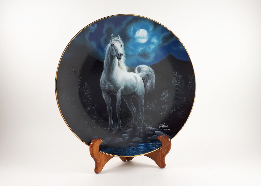 Moonlight Majesty Unbridled Spirit Plate Collection the - Etsy