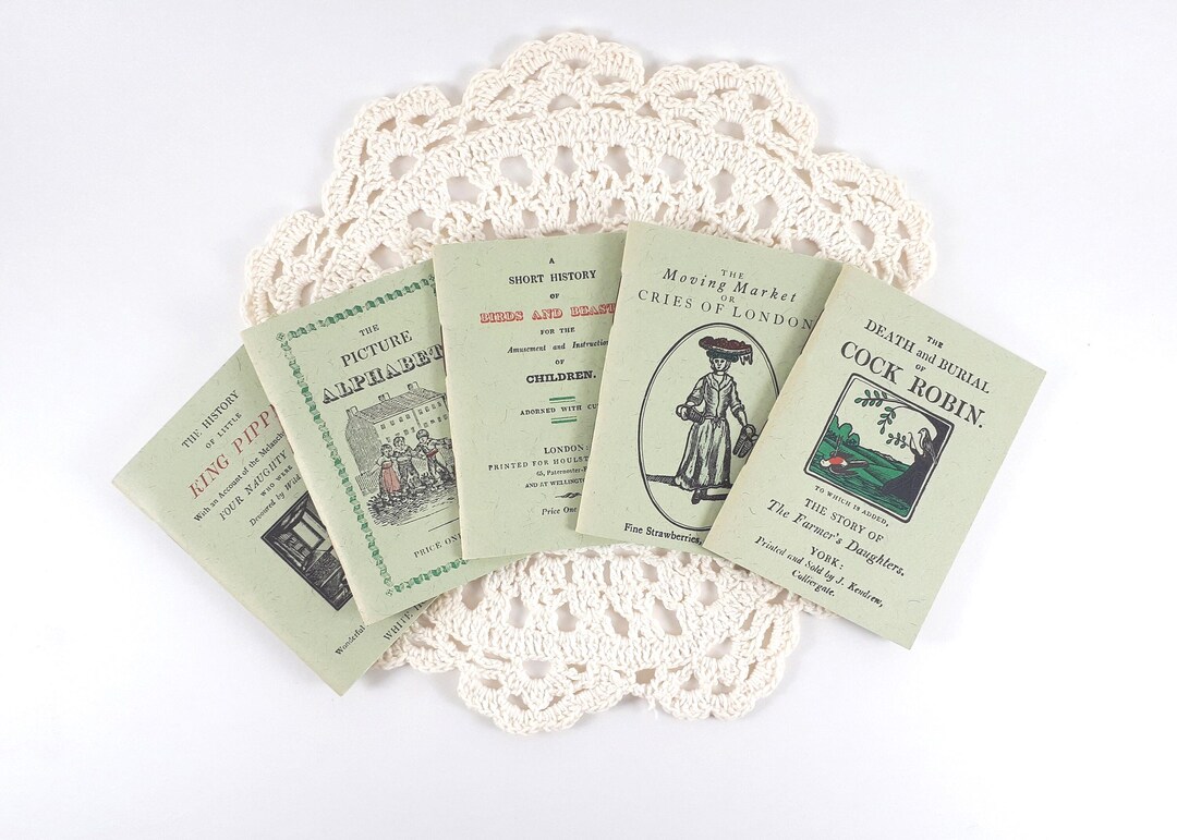 Miniature Book Set; Vintage the Little Library Scolar Press Five Books ...