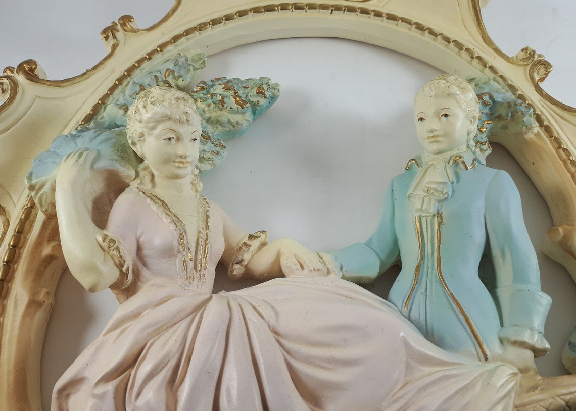 Vintage Chalkware Wall Plaque Devonware Wall Art Made in Canada Hand ...