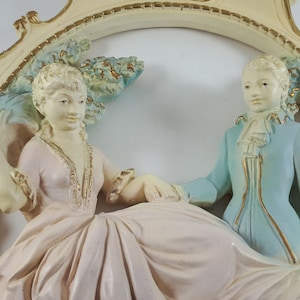 Vintage Chalkware Wall Plaque; Devonware Wall Art Made in Canada; Hand ...