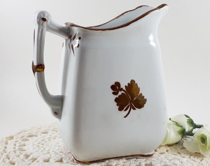 Ironstone Tea Leaf Small Pitcher A J Wilkinson; Antique Oversize ...