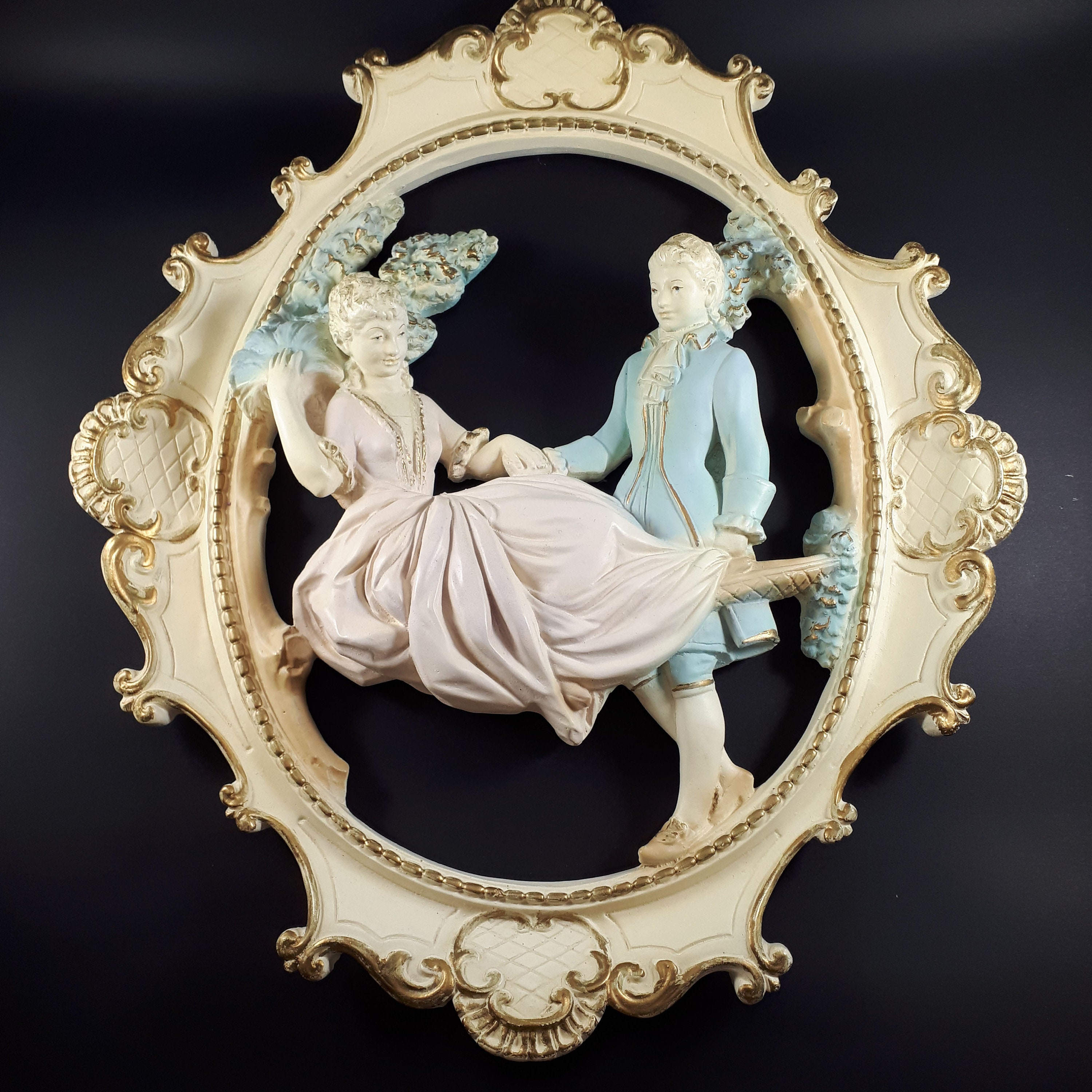 Vintage Chalkware Wall Plaque Devonware Wall Art Made in Canada Hand ...