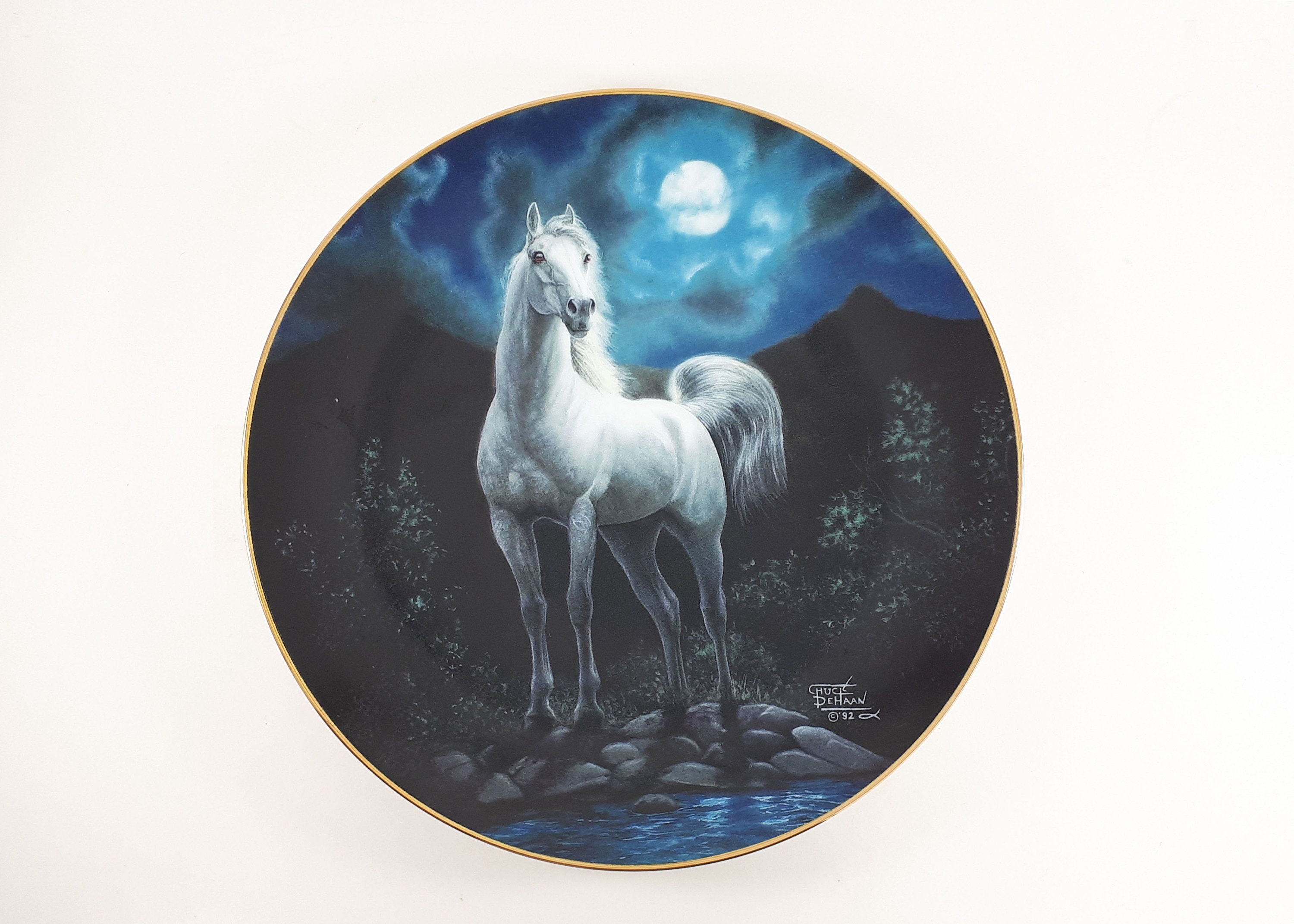 Moonlight Majesty Unbridled Spirit Plate Collection the - Etsy
