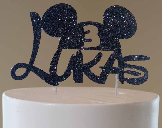 Mickey Mouse Birthday Cake Topper, Mouseketeer Cake Topper, Custom ...