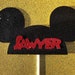 Mouseketeer Mickey Mouse Ears Cake Topper, Mickey Ear Hat Cake Topper ...