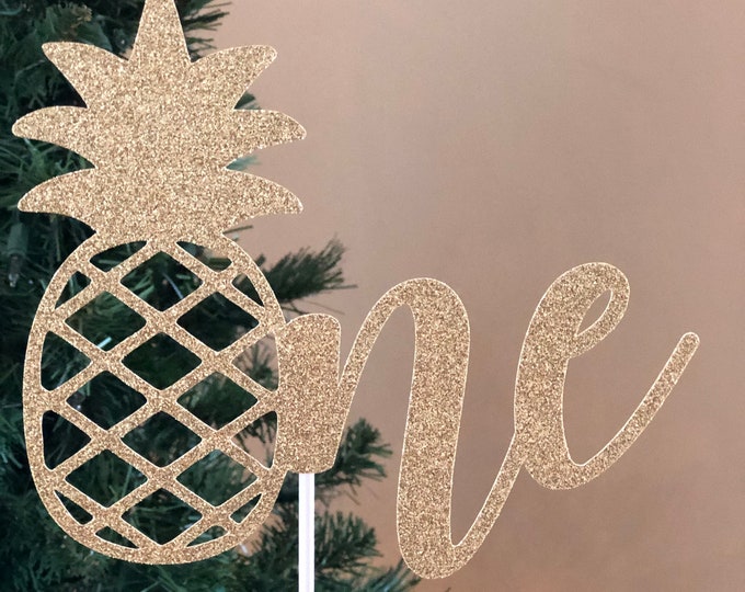 Pineapple One Cake Topper, Pineapple Birthday Cake, Pineapple Party ...