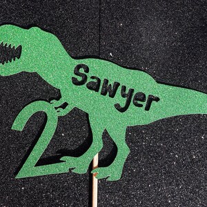 Two Rex Cake Topper, Two Rex Cupcake Topper, T REX Party Decor ...