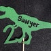 Two Rex Cake Topper, Two Rex Cupcake Topper, T REX Party Decor ...