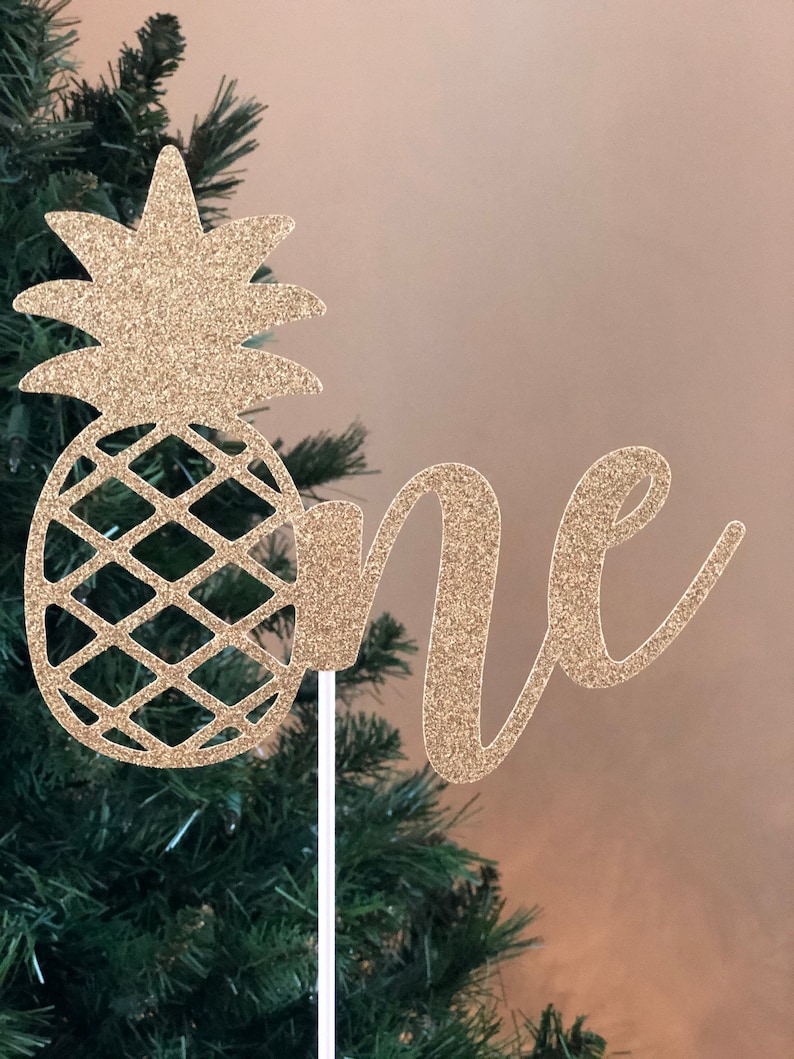 Pineapple One Cake Topper Pineapple Birthday Cake Pineapple | Etsy