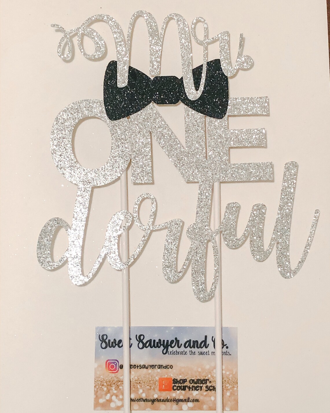 Mr ONE Derful Cake Topper ONE Derful Cake Topper ONE Smash - Etsy