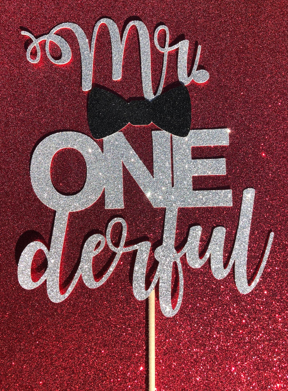 Mr ONE Derful Cake Topper ONE Derful Cake Topper ONE Smash - Etsy