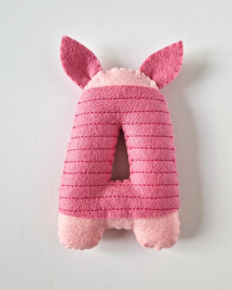 Handmade Winnie the Pooh Bear Inspired Initial Letter Wool Felt Wall ...