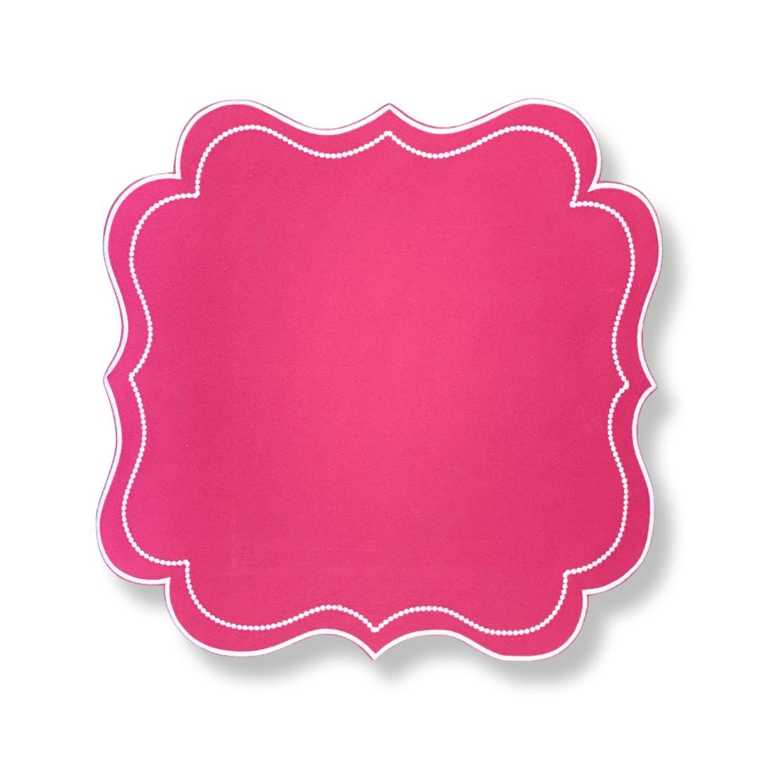 Placemat, Hot Pink, Easy Care, Set of 2 - Etsy