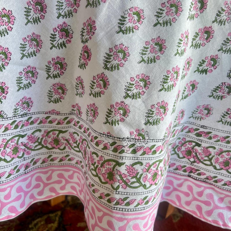 Block Print Tablecloth - Etsy