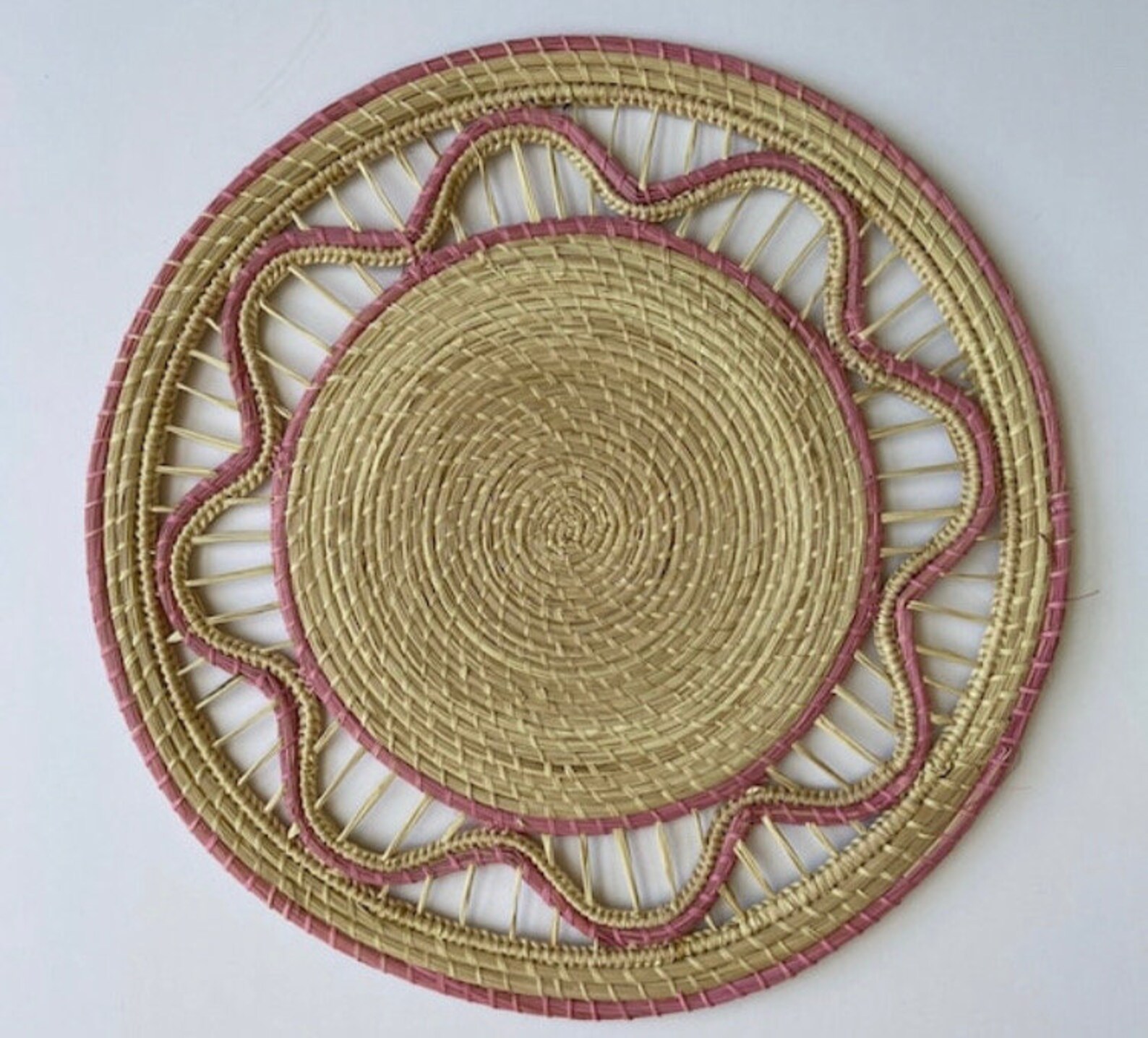 Placemats, Iraca Palm, Wave, Set - Etsy