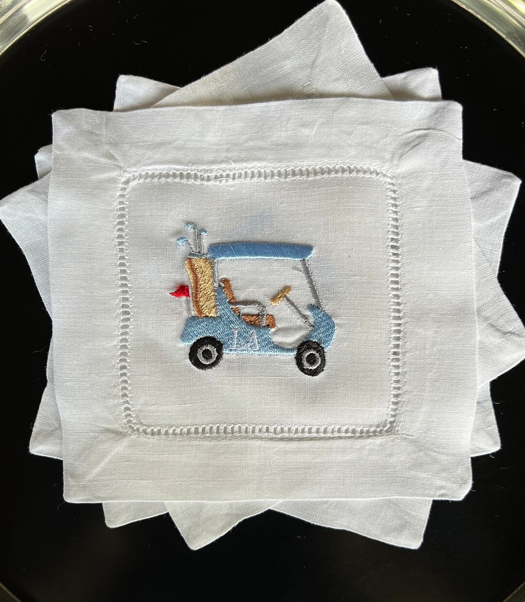 Golf Cart Cocktail Napkins Set of 4 - Etsy