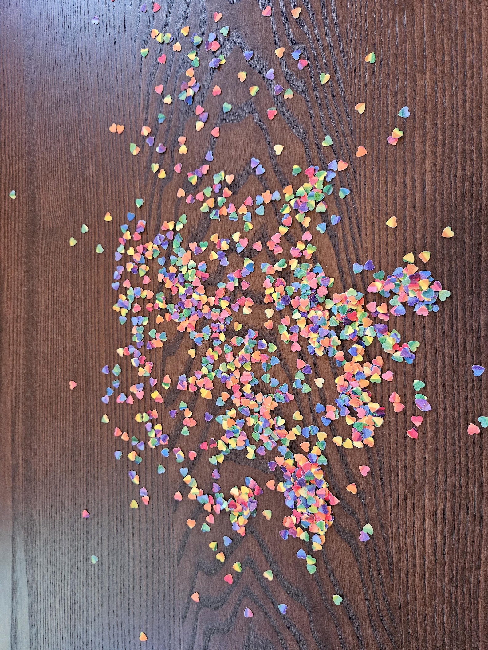 Mini Rainbow Heart Confetti - Etsy