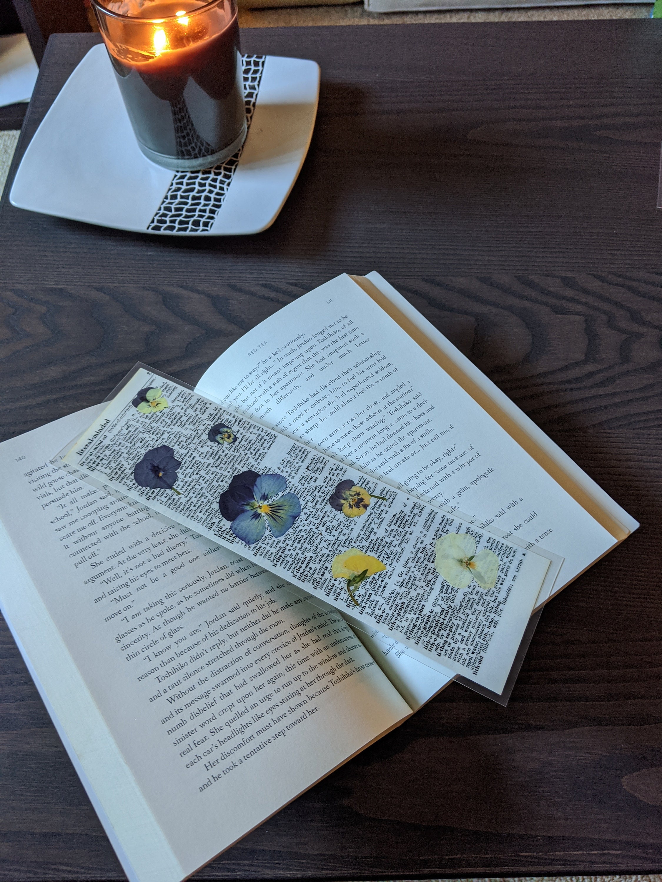 Pressed Flower Dictionary Bookmark | Etsy