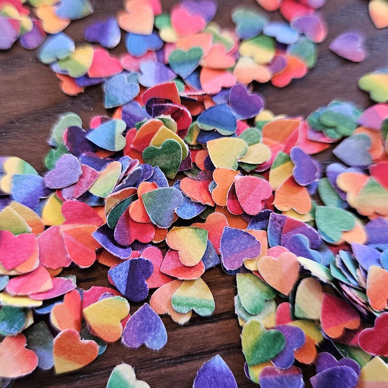 Rainbow Confetti - Etsy
