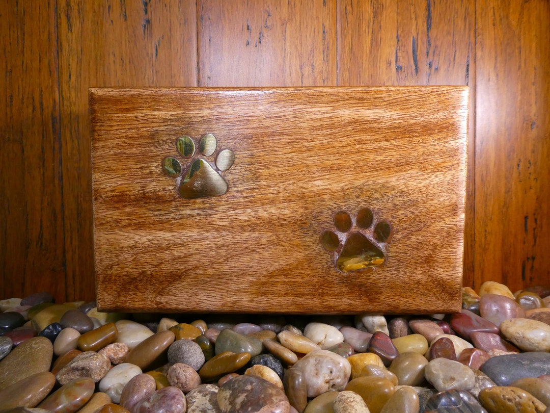 Handmade Brass Inlay Dog Paw Box 5 X 8 Pet Box - Etsy