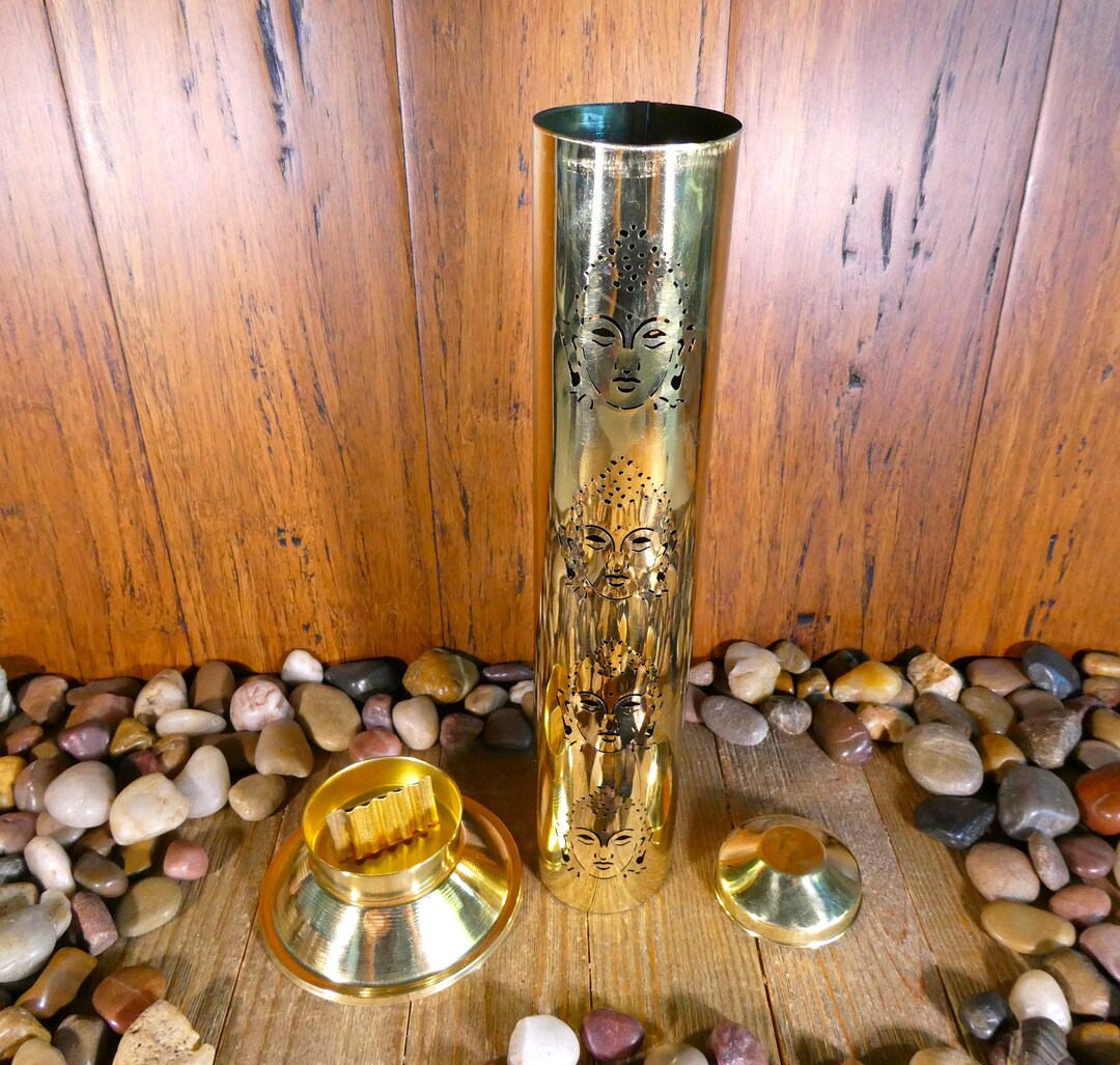 Tall Brass Buddha Stick Incense Burner Buddha, Incense Burner, Tall ...