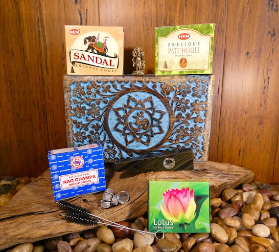 Indian Hindu Gift Set Hindu Indian Ganesha Om Lotus - Etsy