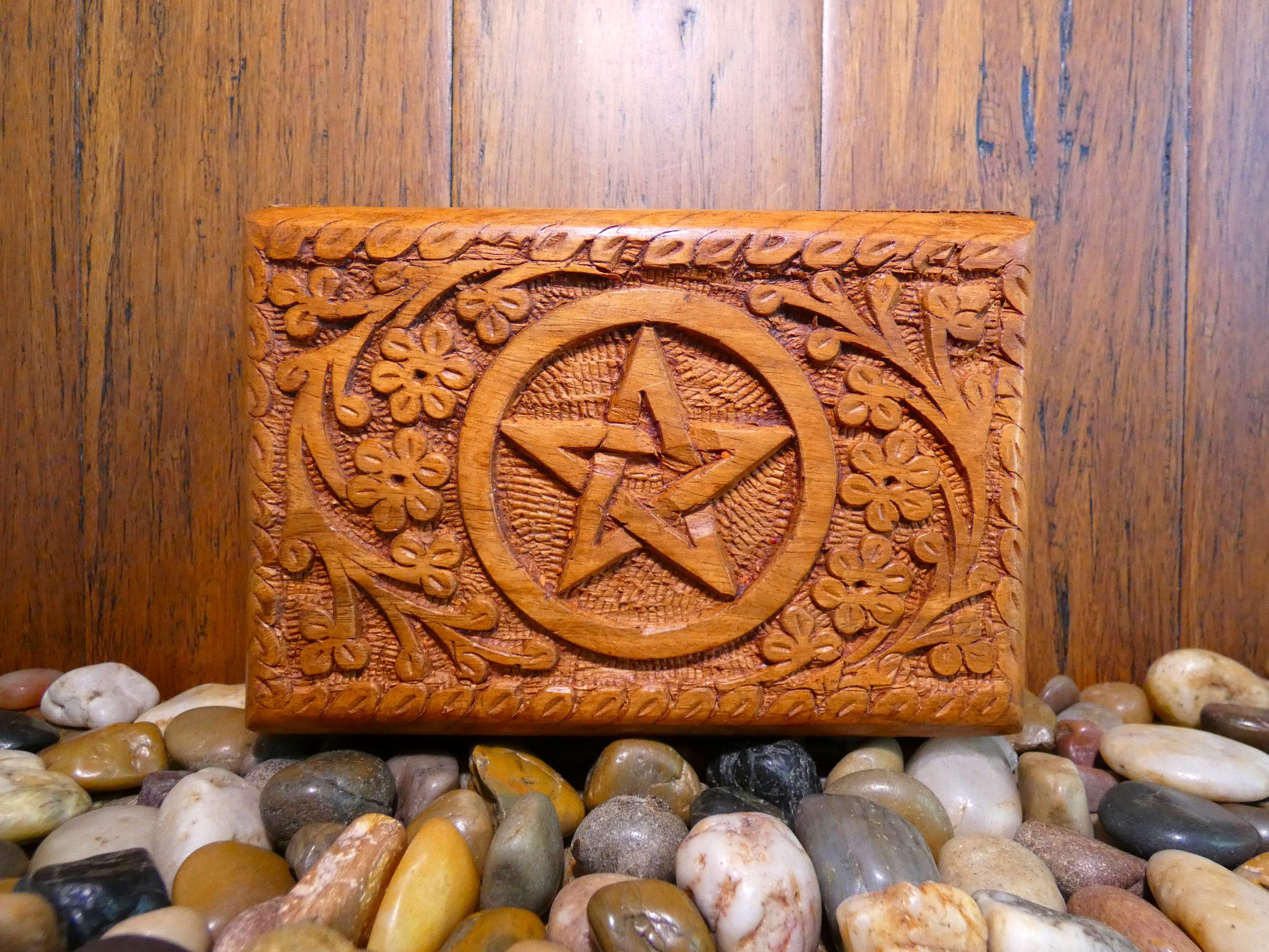 Hand Made Pentagram Indian Wooden Box Pentagram Pentagram | Etsy