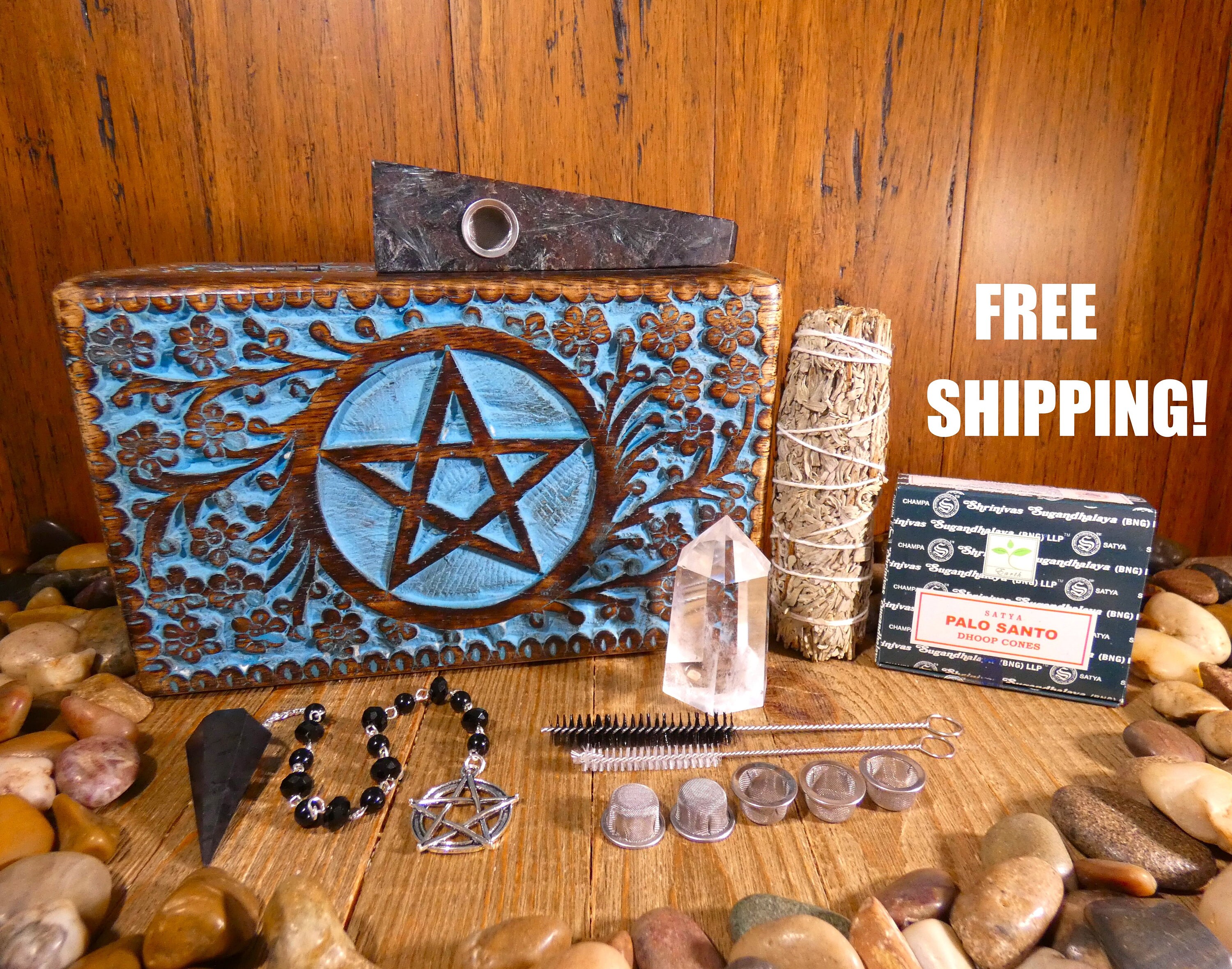 Large Wiccan Pentagram Gift Box Wicca Wiccan Wiccan Gift | Etsy