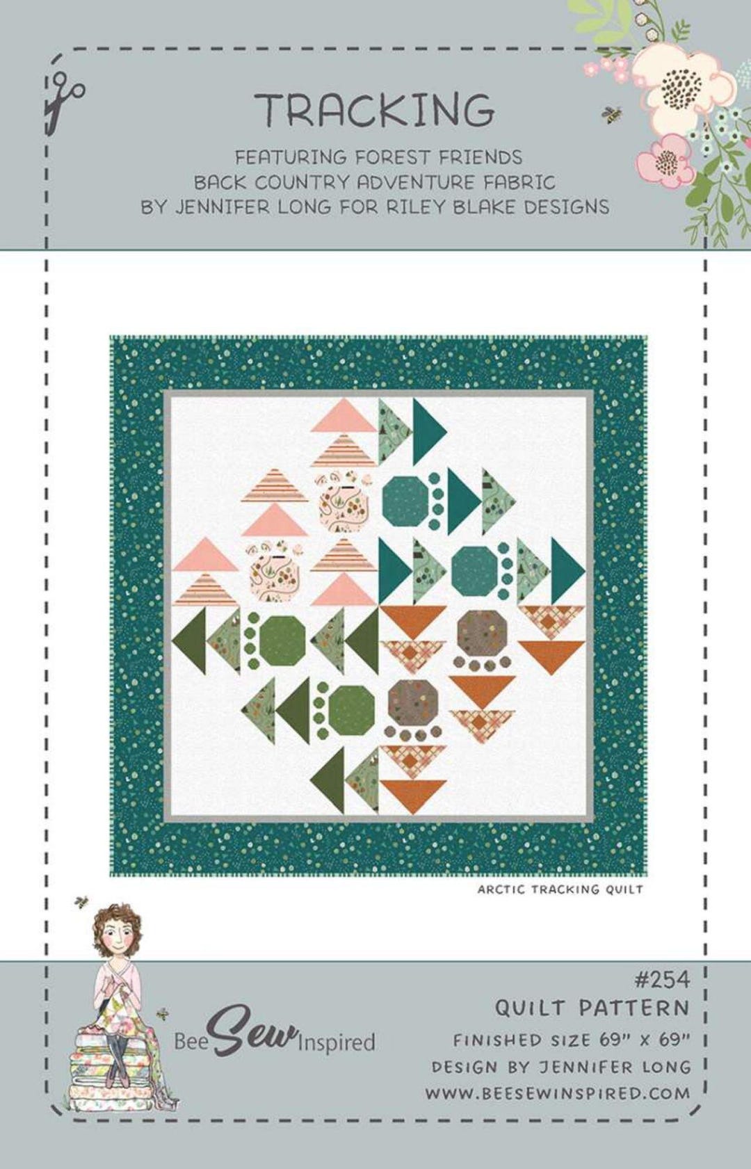 Tracking Quilt Pattern - Jennifer Long - Sew A Story - PAPER PATTERN ...