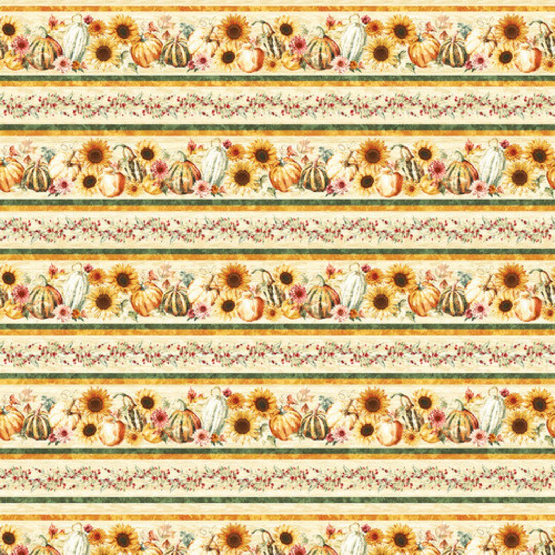 Fall Into Autumn - Border Stripe - Studio E - Art Loft - Fall Colors ...