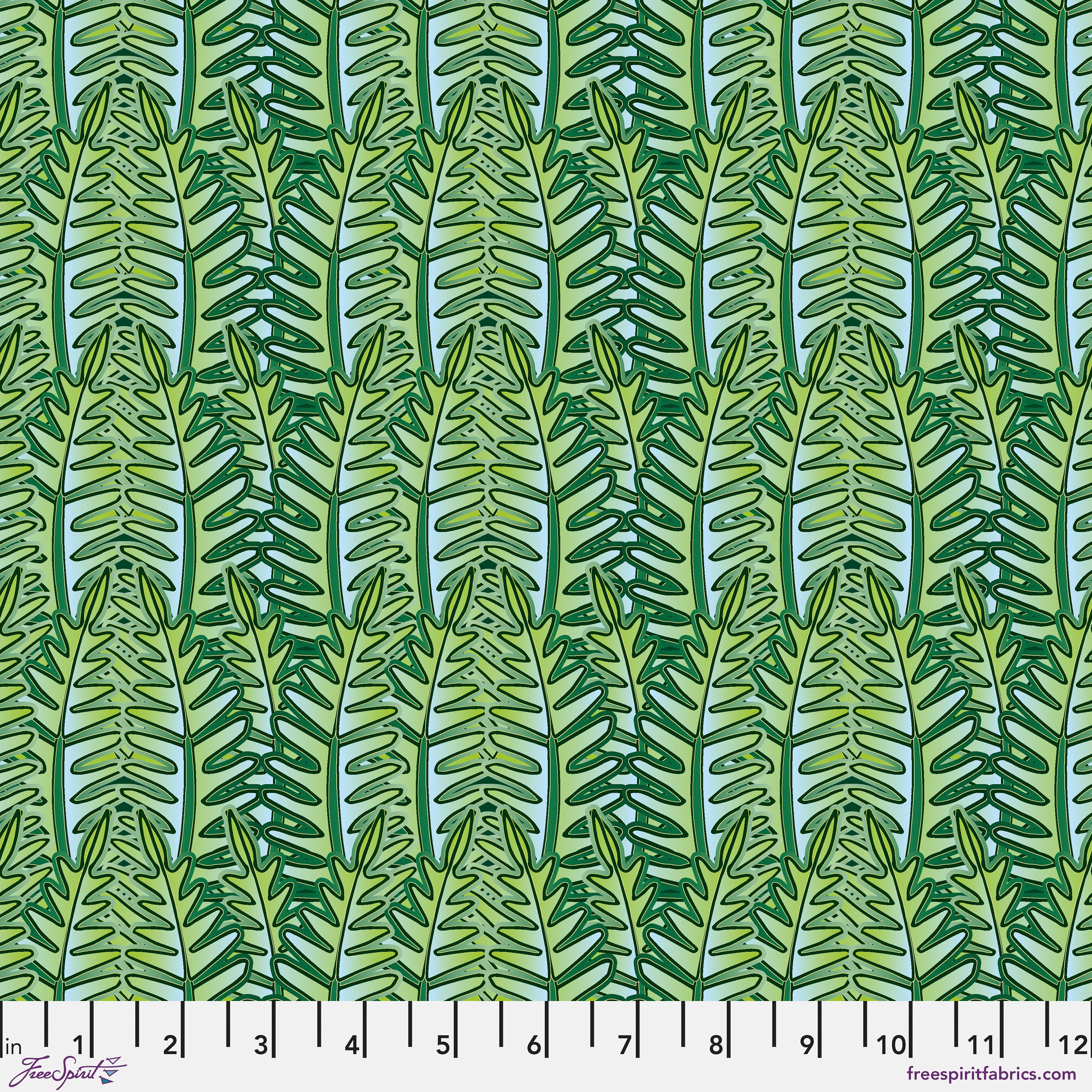 Rising Jungle - Tropical Flora - Catalina Estrada - Free Spirit Fabrics ...