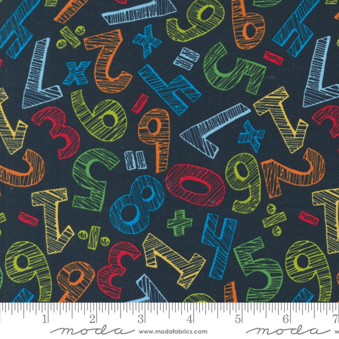Back to School - Numbers - Stacy Iest Hsu - 4 Color Options - Moda ...