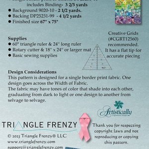 Triangle Frenzy Treble Paper Pattern - Quilt - Featuring Color Collage ...