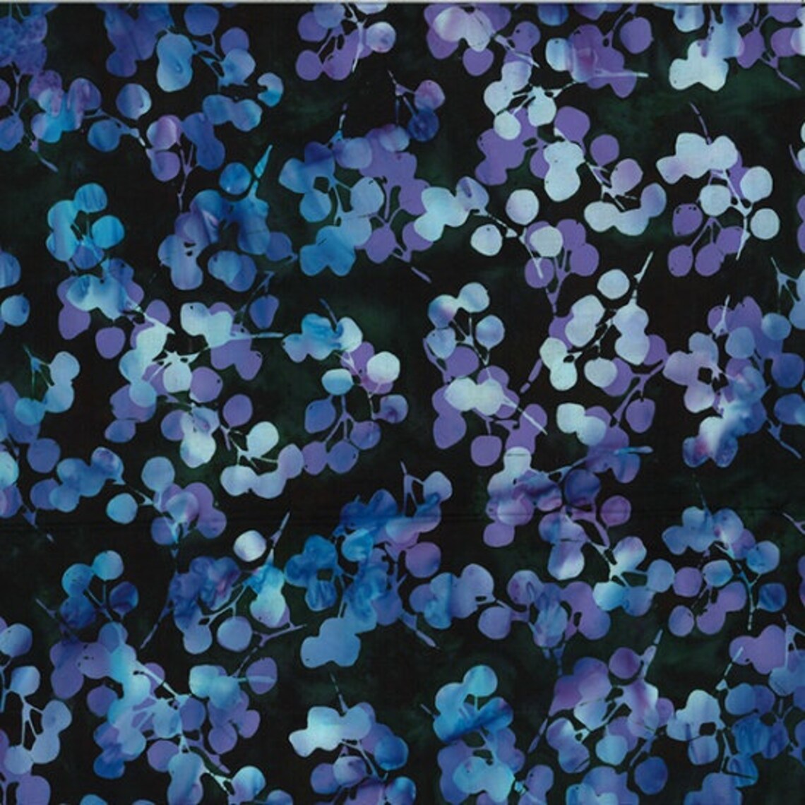 Brilliant Gems Eucalyptus - Black Jade - Hoffman Bali Batiks ...