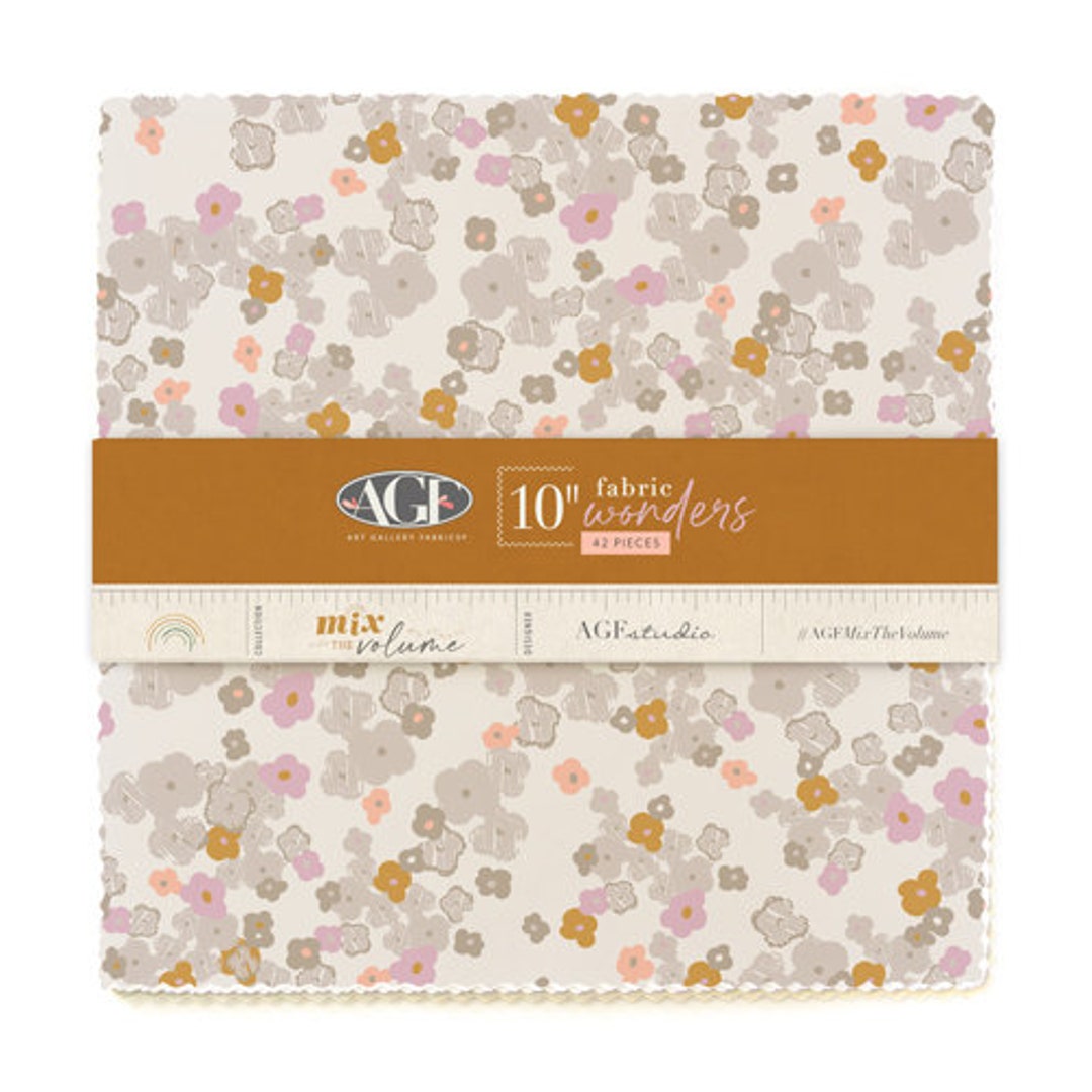 Mix the Volume 10" Fabric Wonders - AGF Studio - Art Gallery Fabrics - 42 - 10" Squares - 100% ...