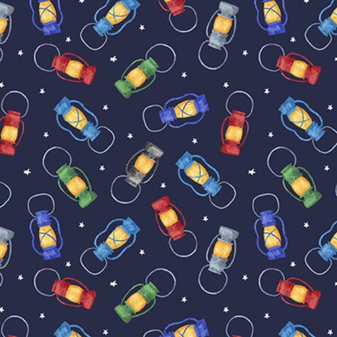 Camp USA - Camping Lanterns - Bentpath Studio - Blank Quilting - Cut ...