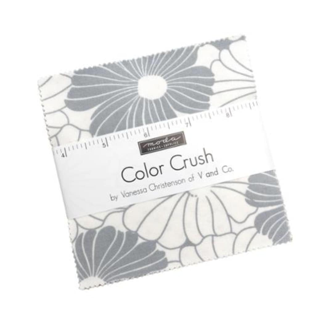 Color Crush Charm Pack - V & Co - Moda Fabrics - 42-5” Squares - 100% ...