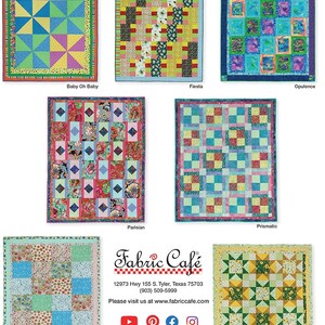 Fat Quarter Quilt Treats Pattern Book - Fabric Cafe - 8 Quilt Patterns ...