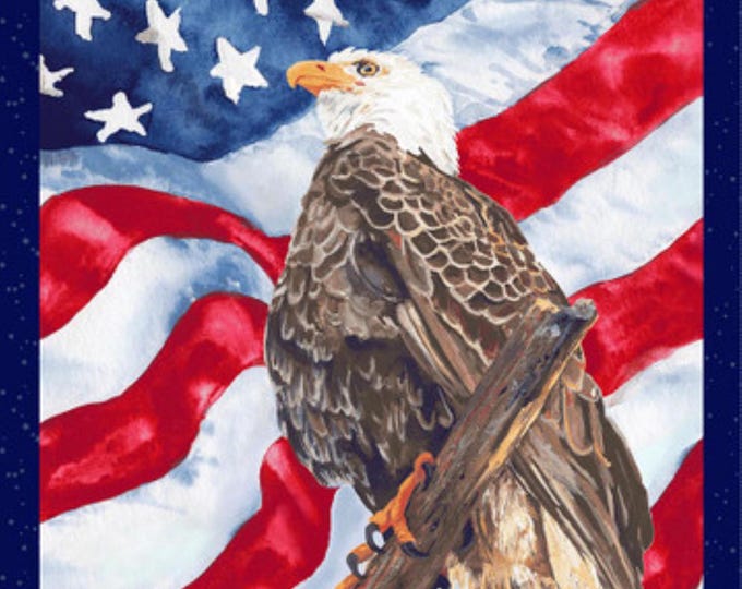 Wings of Freedom - Eagle Panel - Erica Christopher - Henry Glass - 100% ...