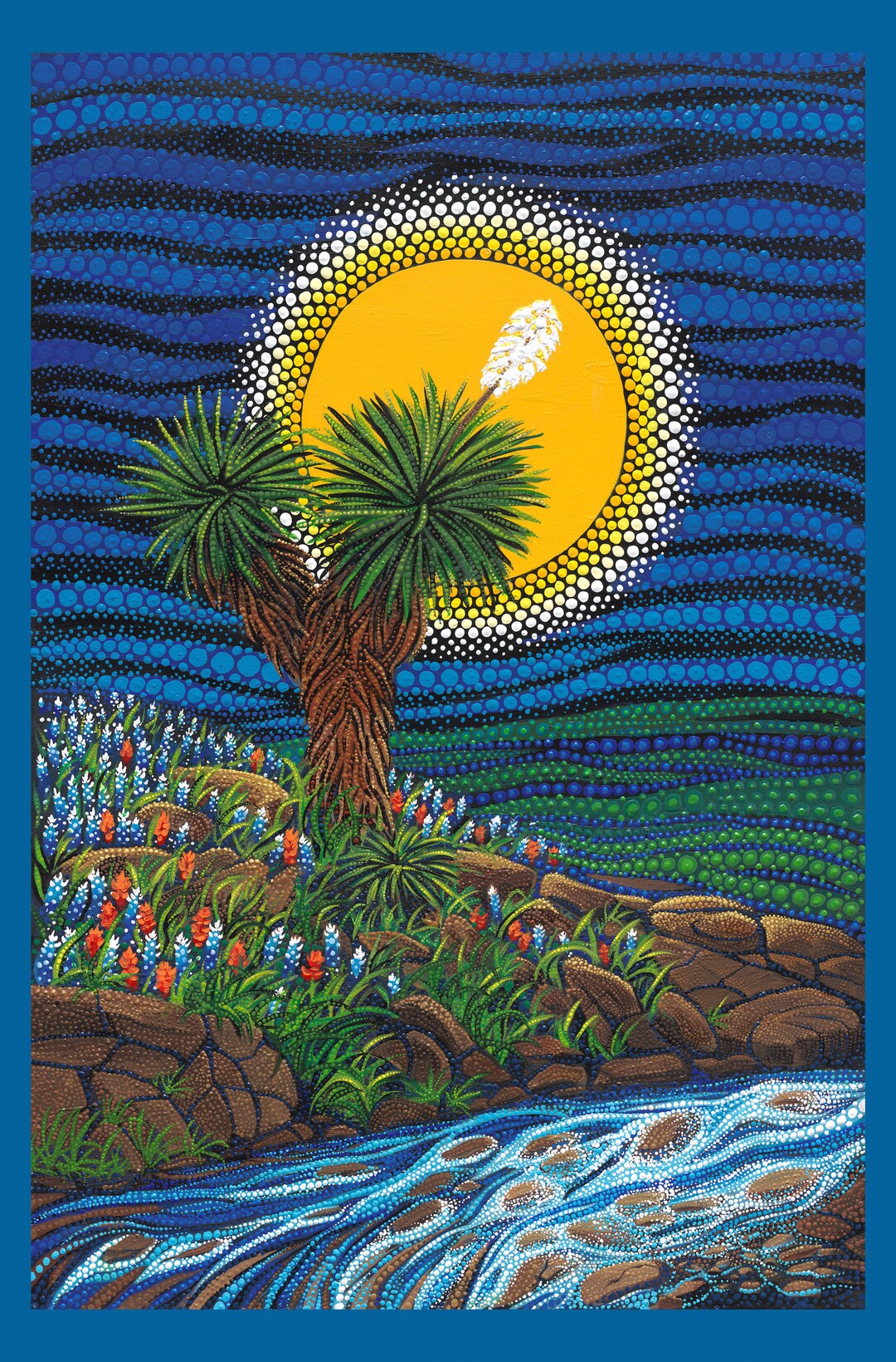 Enchanted Dreamscapes Yucca Moon Panel - Ira Kennedy - Moda Fabrics ...
