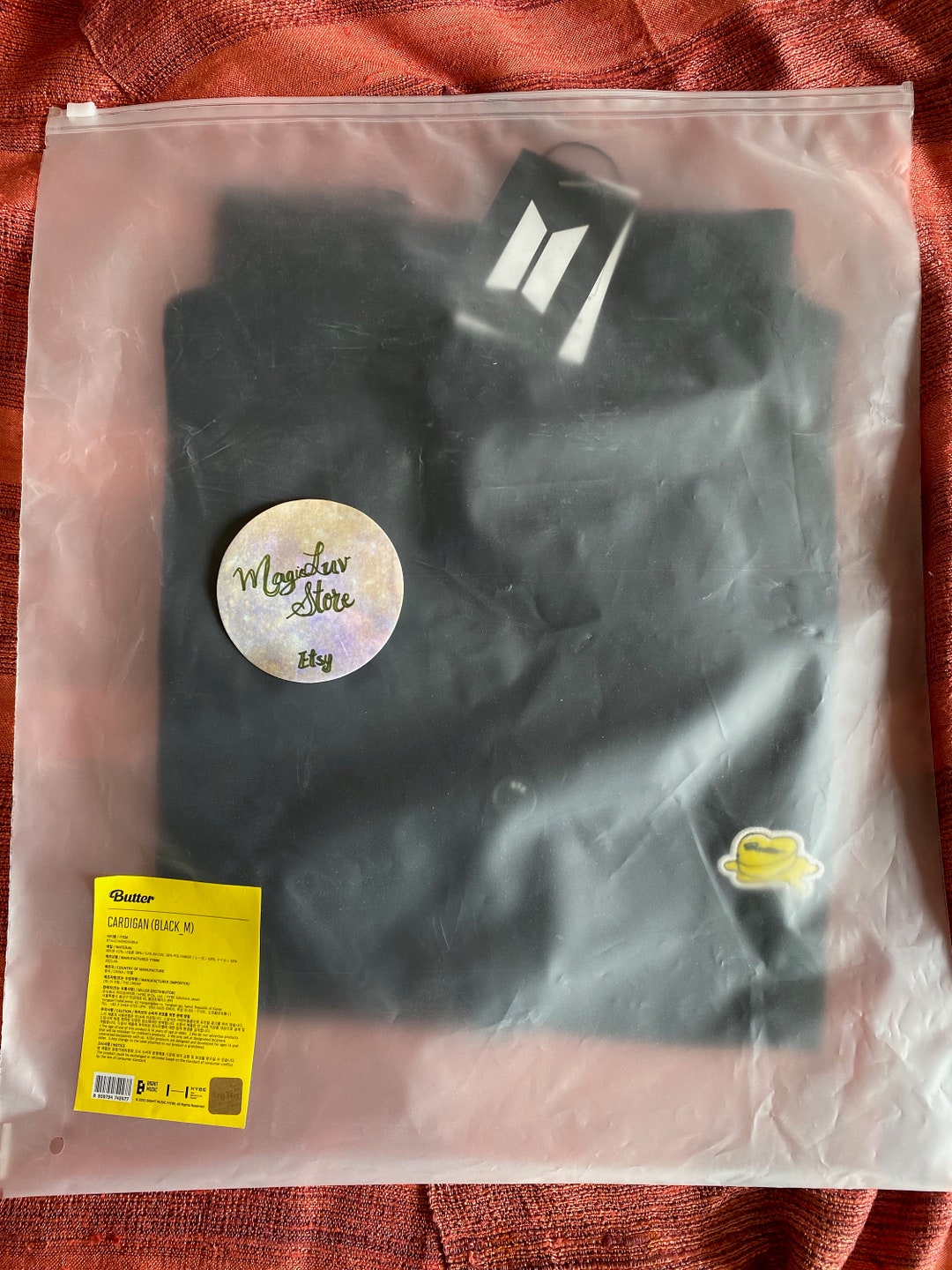 BTS Official Butter Cardigan M or L - No Photocard - US Shipping Only ...